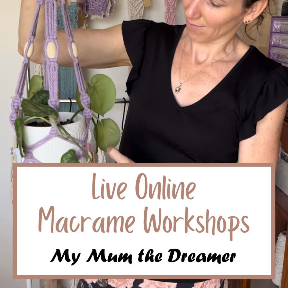 Macramé Beaded Plant Hanger Workshop - My Mum the Dreamer
